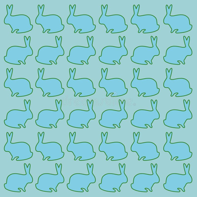 Spring Bunnies Spring Design Pattern Texture Vector Stock Vector ...