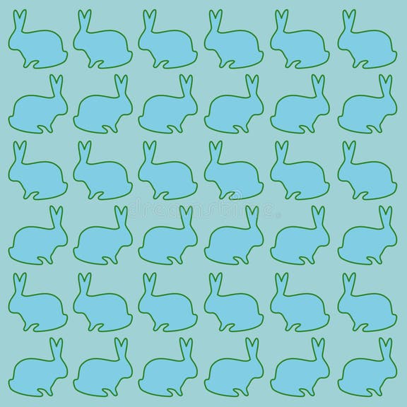 Spring Bunnies Spring Design Pattern Texture Vector Stock Vector ...