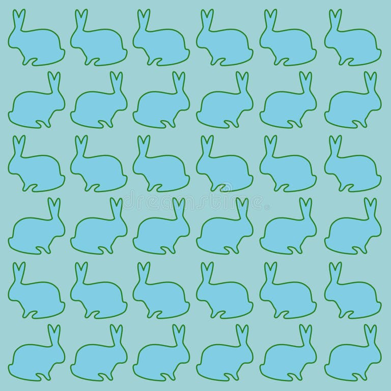 Spring Bunnies Spring Design Pattern Texture Vector Stock Vector ...
