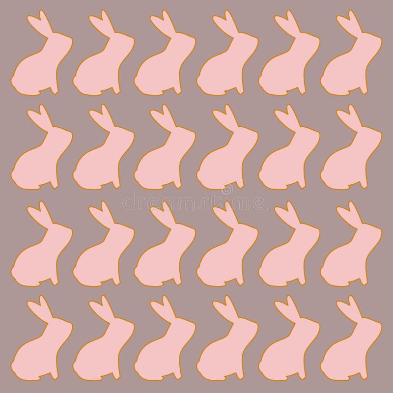 Spring Bunnies Spring Design Pattern Texture Stock Vector ...