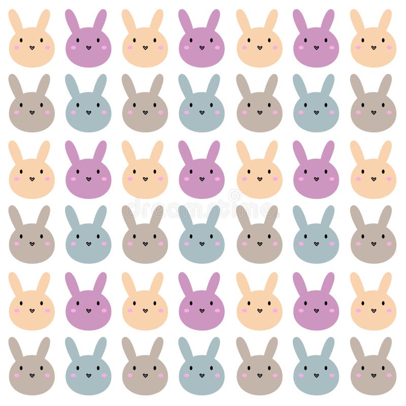 Spring Bunnies Spring Design Pattern Texture Stock Vector ...