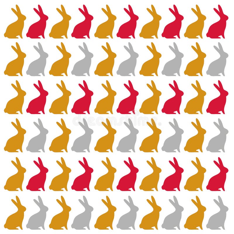 Spring Bunnies Spring Design Pattern Texture Stock Vector ...
