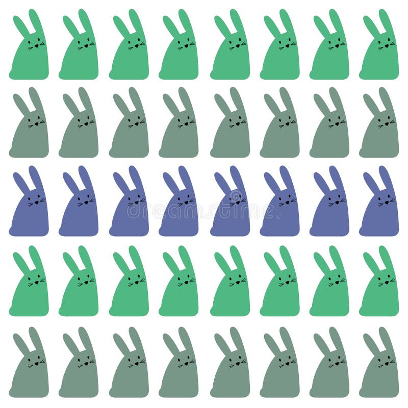 Spring Bunnies Spring Design Pattern Texture Stock Vector ...