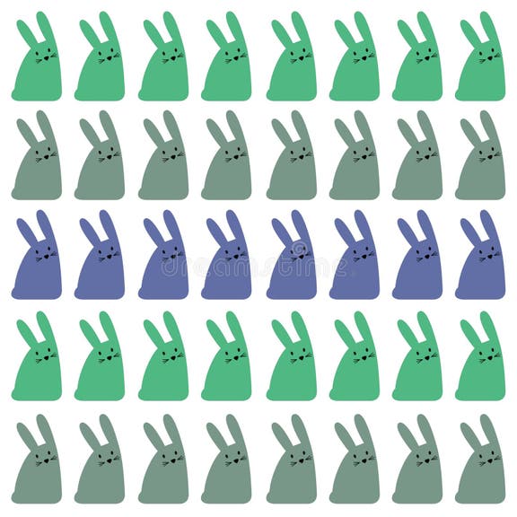 Spring Bunnies Spring Design Pattern Texture Stock Vector ...