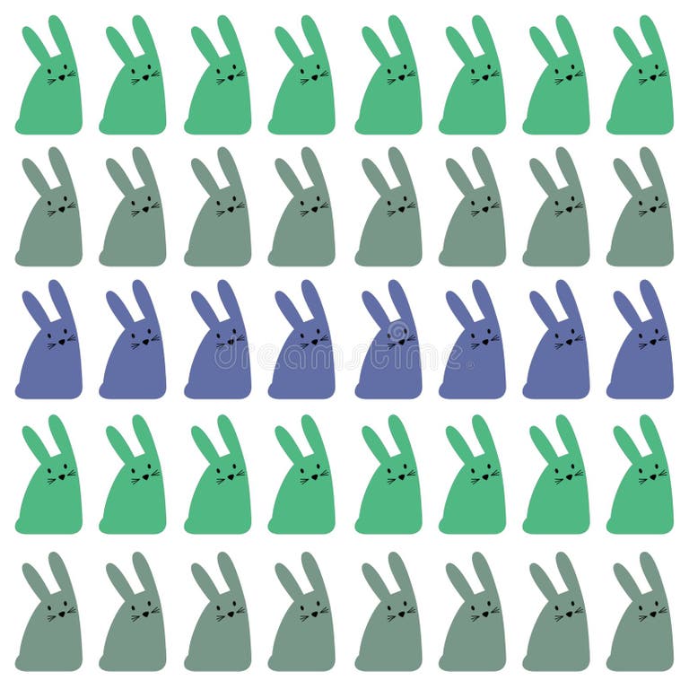 Spring Bunnies Spring Design Pattern Texture Stock Vector ...