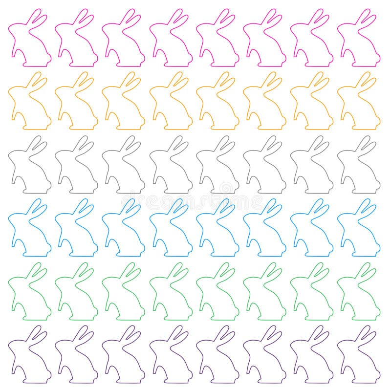 Spring Bunnies Spring Design Pattern Texture Stock Vector ...