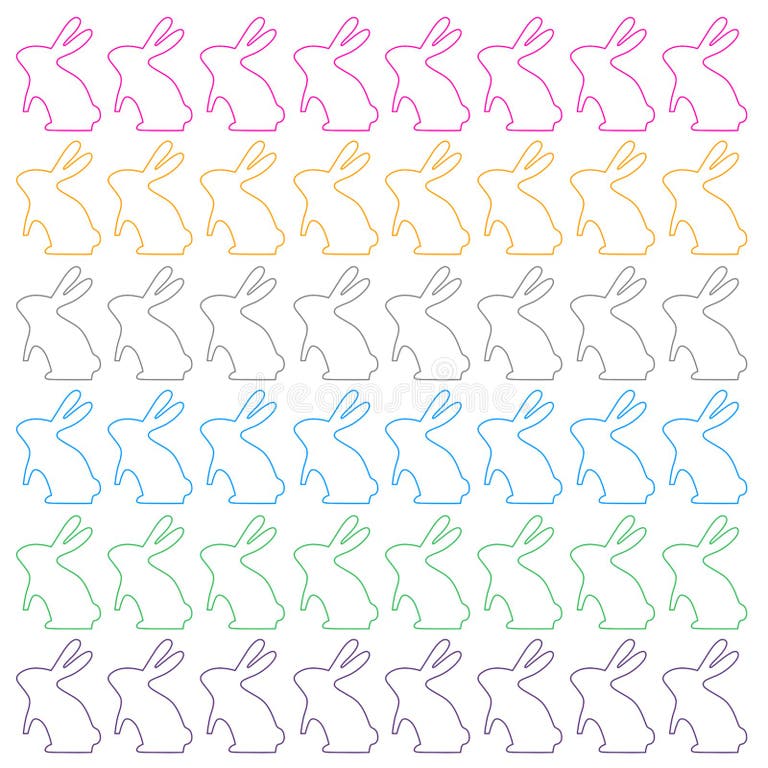 Spring Bunnies Spring Design Pattern Texture Stock Vector ...