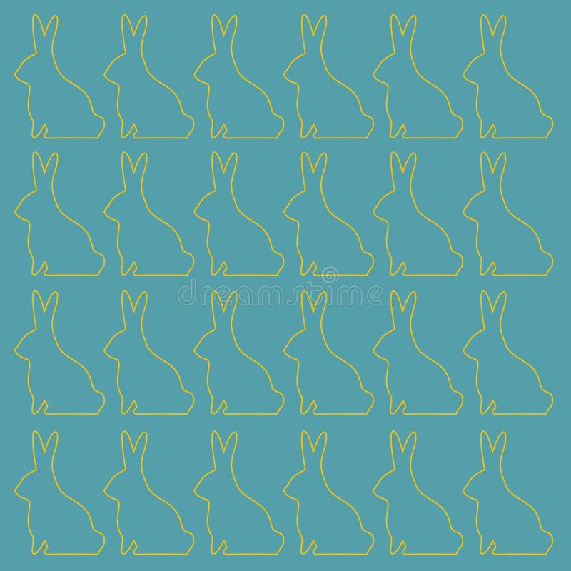Spring Bunnies Spring Design Pattern Texture Stock Vector ...