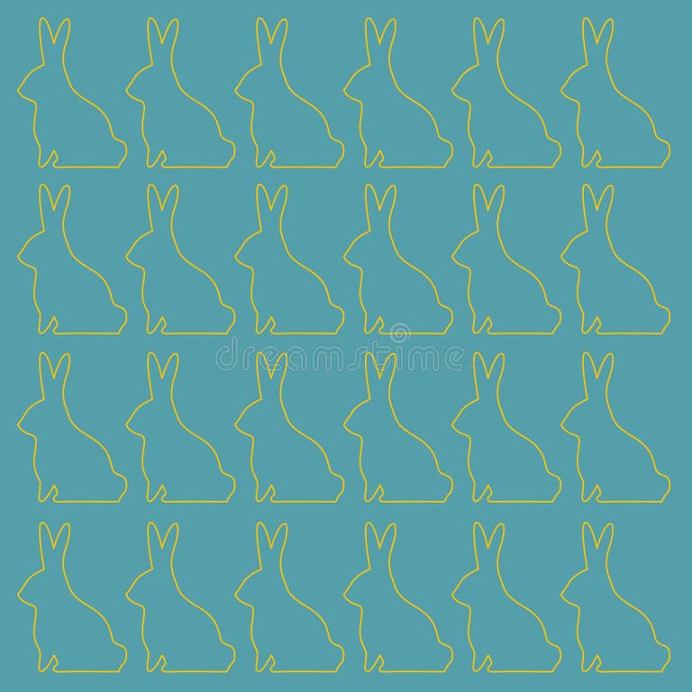 Spring Bunnies Spring Design Pattern Texture Stock Vector ...