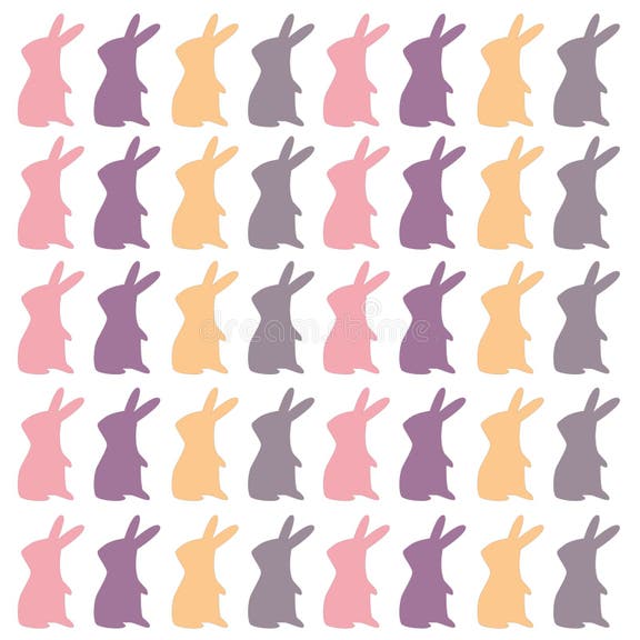 Spring Bunnies Spring Design Pattern Texture Stock Vector ...