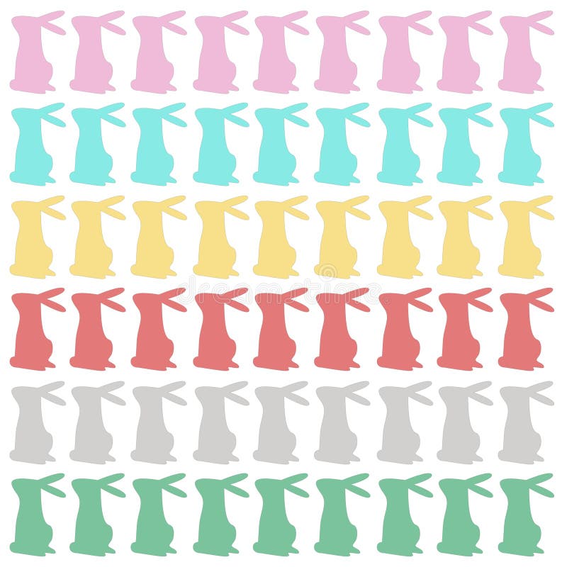 Spring Bunnies Spring Design Pattern Texture Stock Vector ...