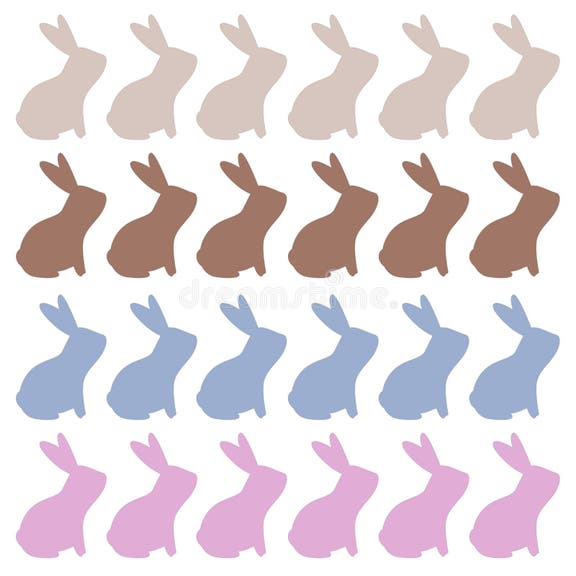 Spring Bunnies Spring Design Pattern Texture Stock Vector ...