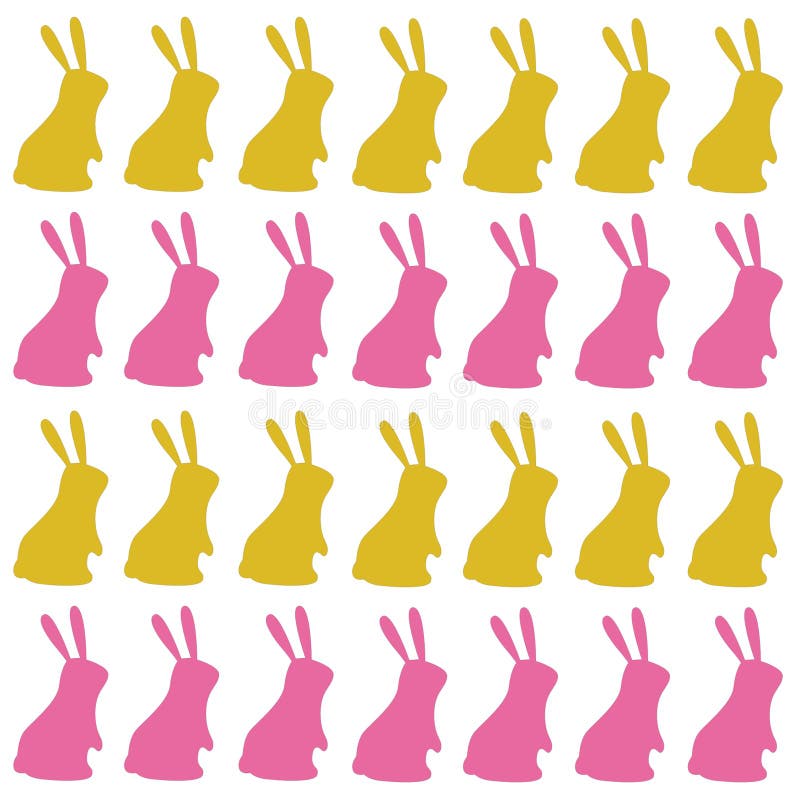 Spring Bunnies Spring Design Pattern Texture Stock Vector ...