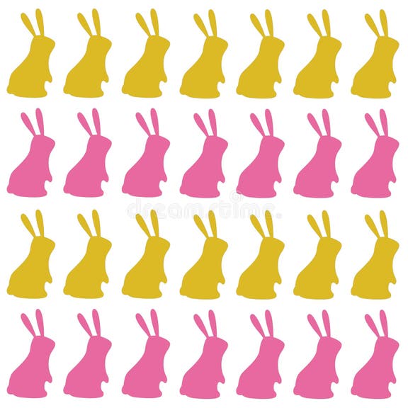 Spring Bunnies Spring Design Pattern Texture Stock Illustration ...
