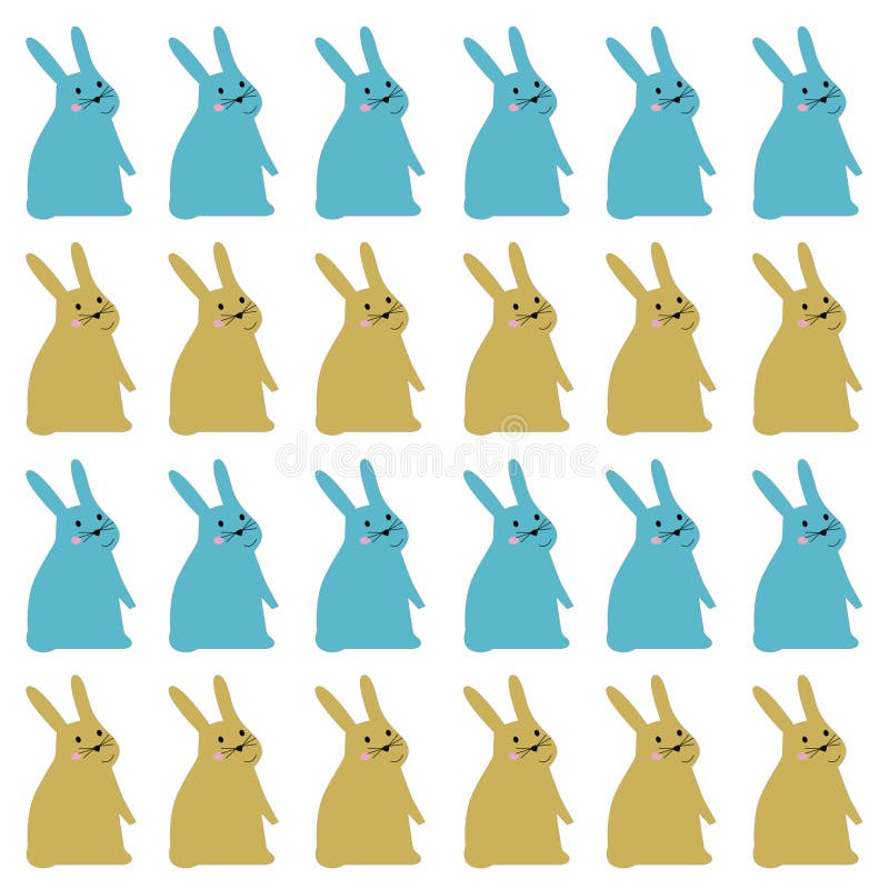 Spring Bunnies Spring Design Pattern Texture Stock Vector ...