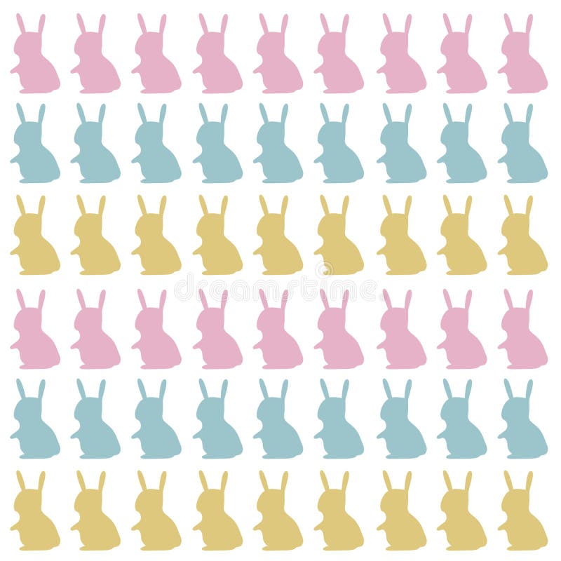 Spring Bunnies Spring Design Pattern Texture Stock Vector ...