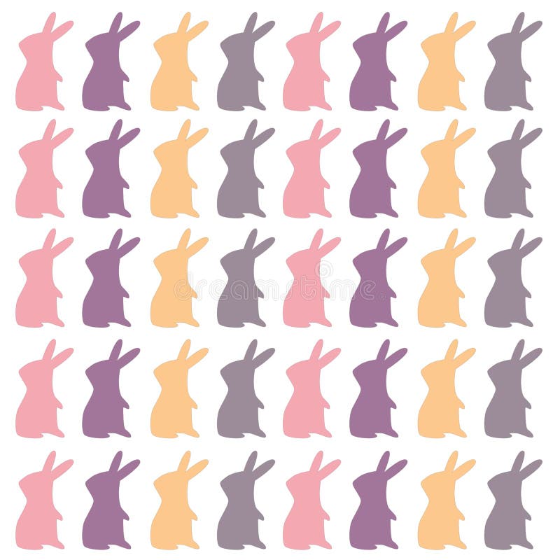 Bunnies stock vector. Illustration of pattern, hare, animal - 79305237