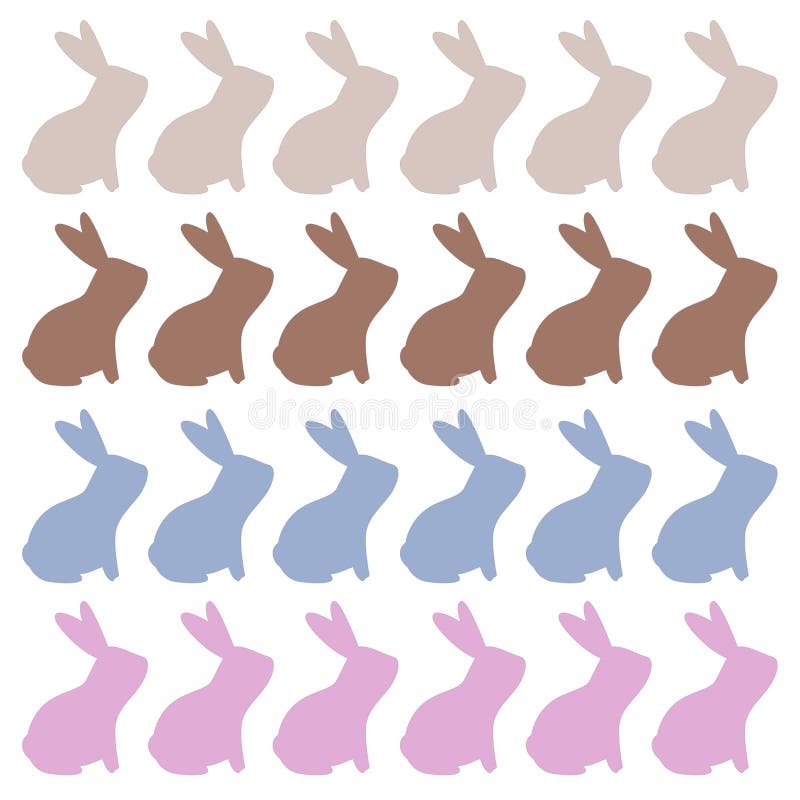 Spring Bunnies Spring Design Pattern Texture Stock Vector ...