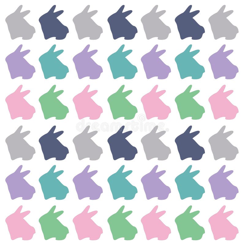 Spring Bunnies Spring Design Pattern Texture Vector Stock Vector ...