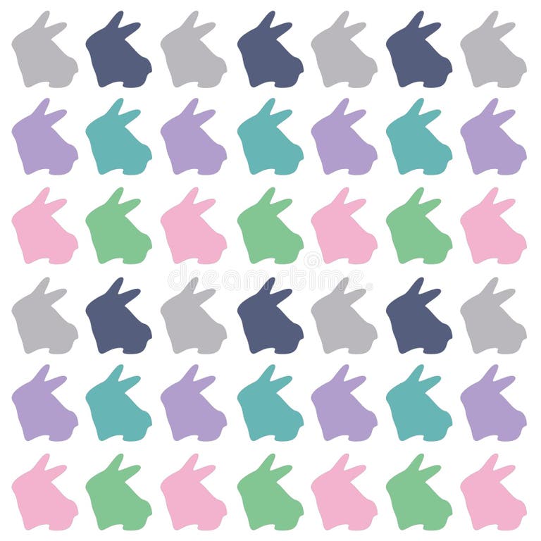 Spring Bunnies Spring Design Pattern Texture Vector Stock Vector ...