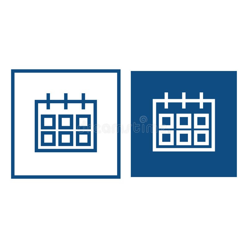 Spring calendar icons. stock vector. Illustration of graphic - 174398492