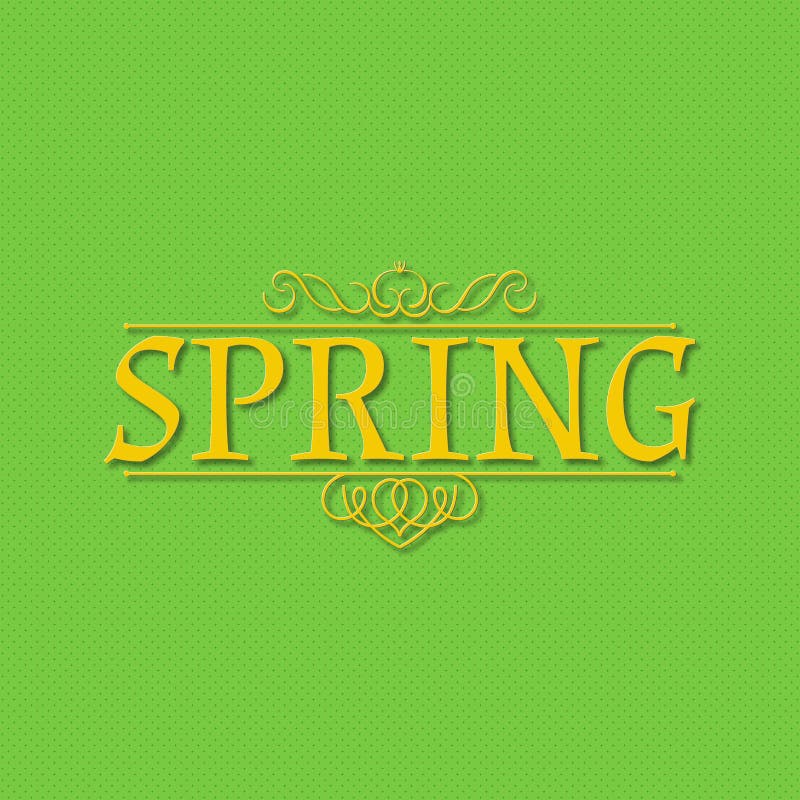Spring Calligraphy Lettering Monogram Stock Illustrations – 498 Spring ...