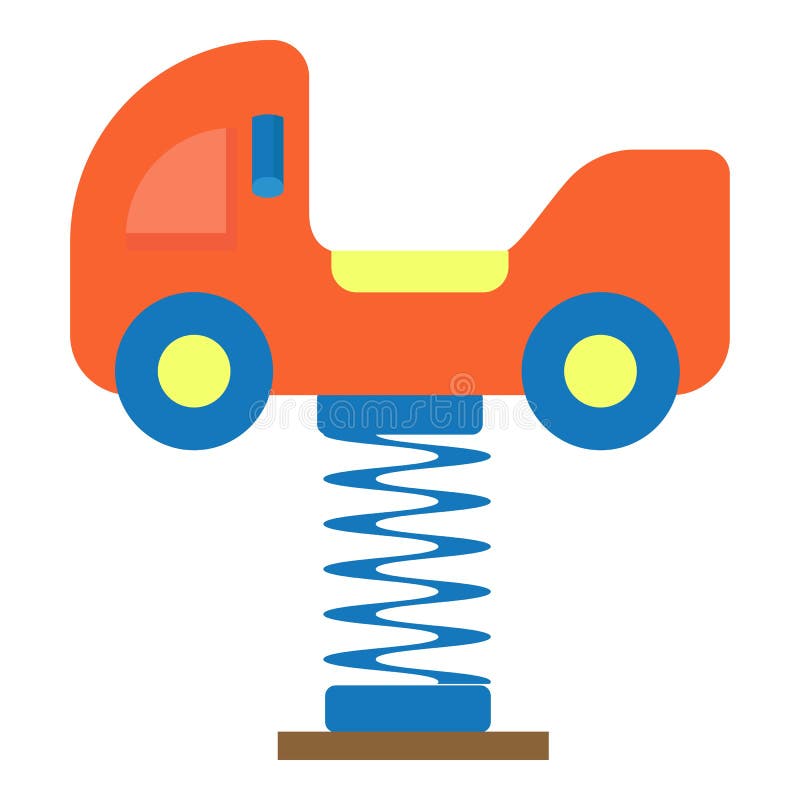 Spring Car Icon Cartoon Vector. Game School Stock Vector - Illustration ...