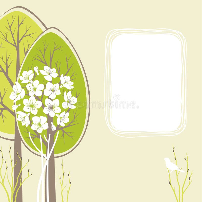Spring card stock vector. Illustration of abstract, floral - 23316402