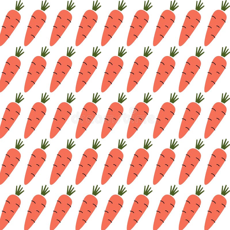 Spring Carrots Design Pattern Texture Stock Vector - Illustration of ...