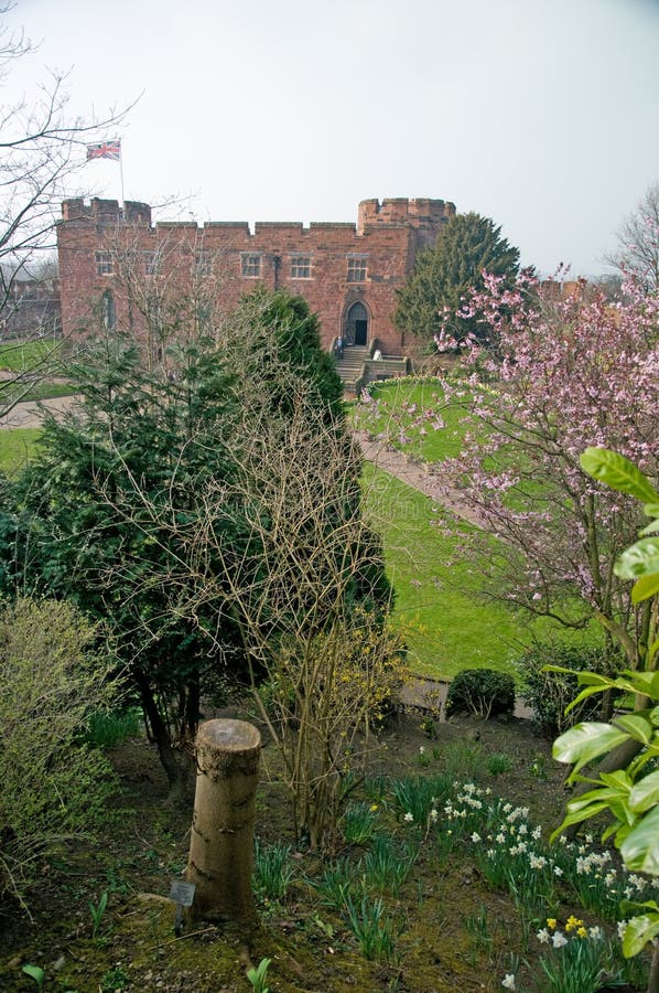 Spring at the castle stock image. Image of europe, shrewsbury - 8690651
