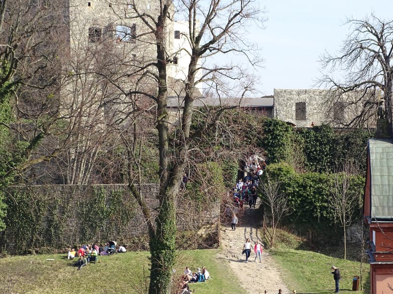Spring on castle 2019 editorial photography. Image of season - 169494612