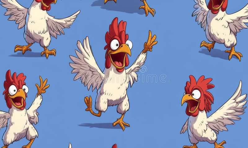 Spring Celebration Featuring Easter Chickens, Seamless Pattern of Hens ...