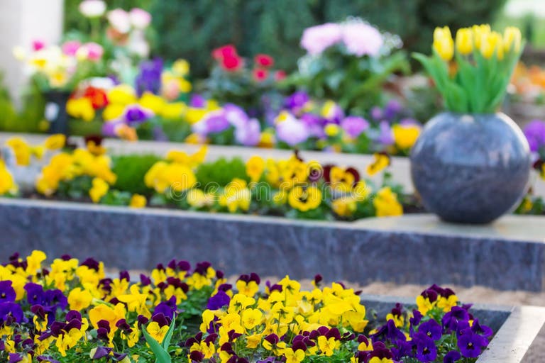 Spring in the cemetery stock photo. Image of cemetery - 44649460
