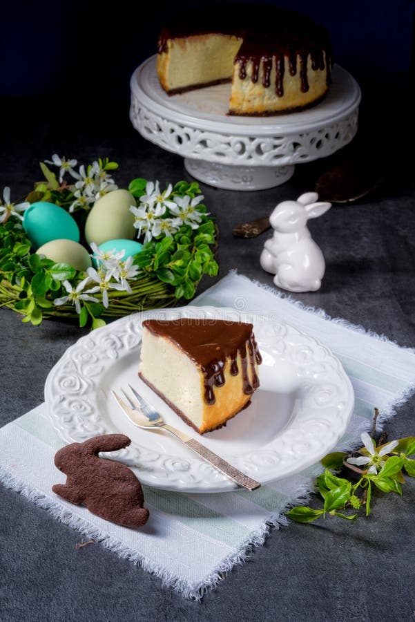 Spring Cheese Cake with Pistachios Stock Photo - Image of easter, food ...