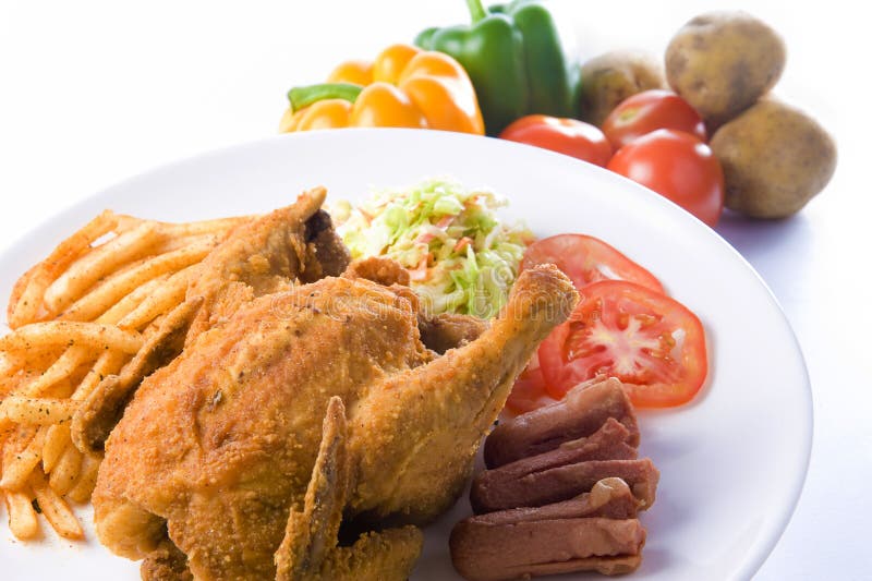 Spring Chicken stock photo. Image of spring, hungry, garnish - 19956886