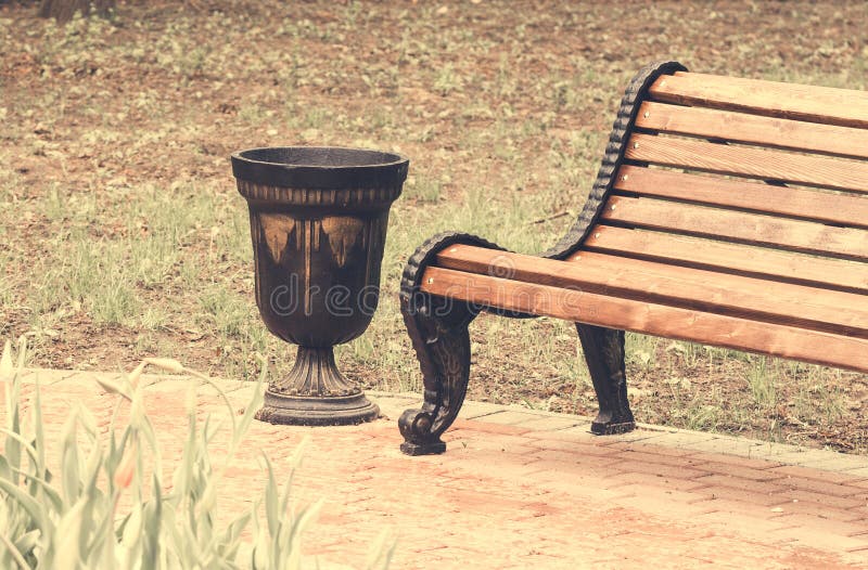 Spring City Public Park, Paths, Bench - Image Stock Image - Image of ...