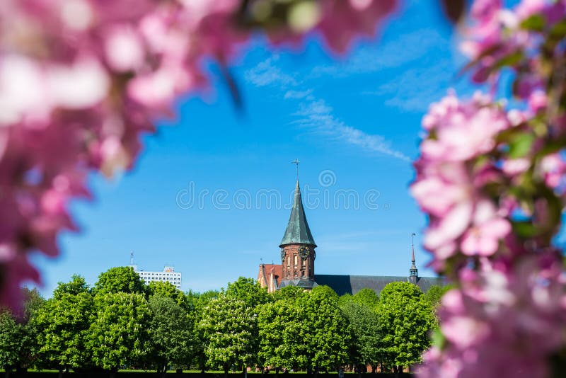 Spring Cityscape, Kaliningrad Stock Image - Image of famous, town: 92941779