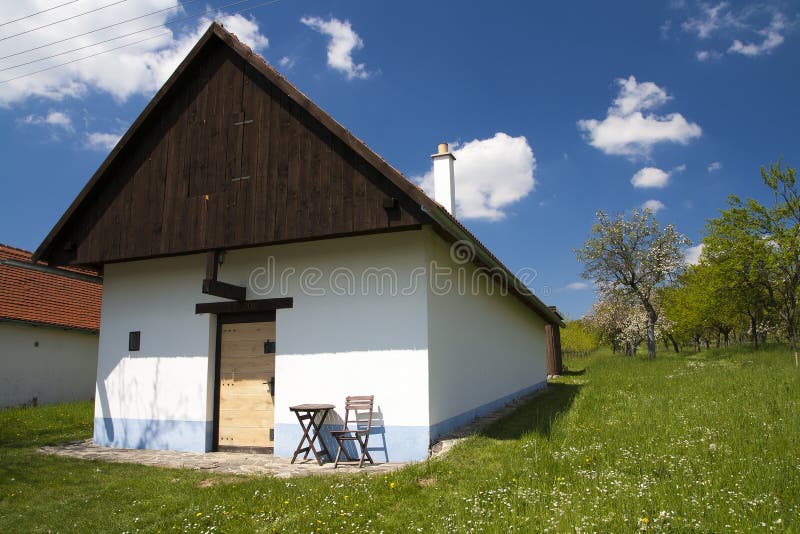 Spring Cityscape with Rural Buildings Stock Photo - Image of european ...