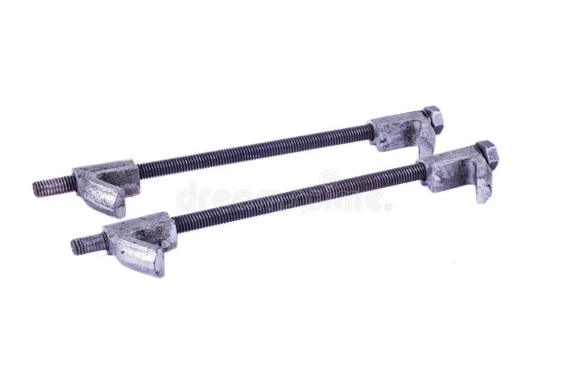 Spring Clamps with Rubber Coating Stock Photo - Image of large, macro ...