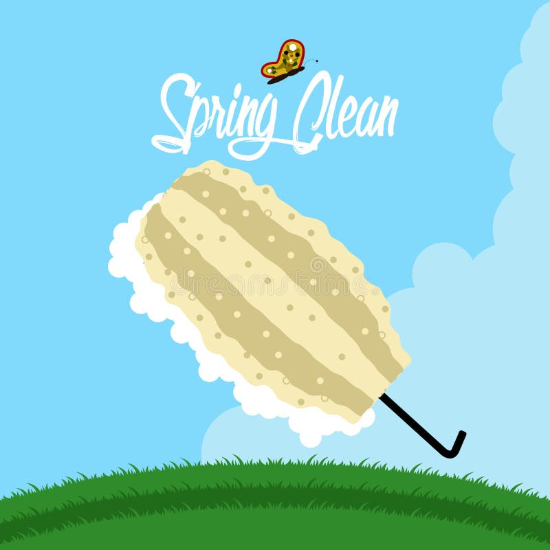 Spring - Clean Your Routine Stock Illustration - Illustration of ...