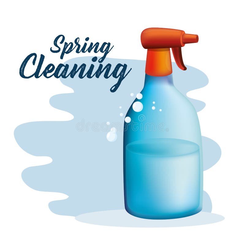 Spring Cleaning Supplies Border Tools of Housecleaning Background Stock ...