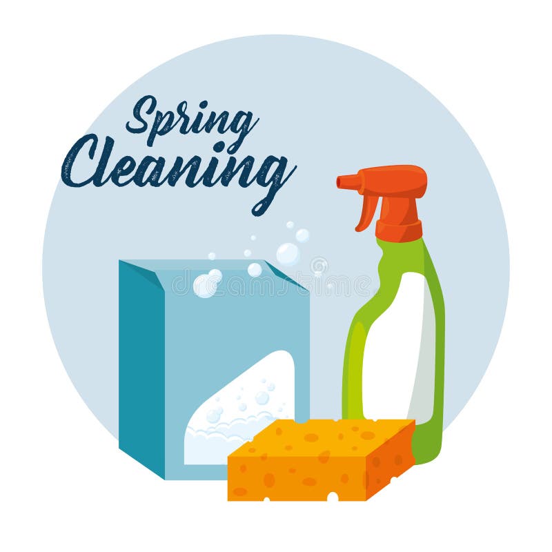 Spring cleaning design stock vector. Illustration of clean - 109790635