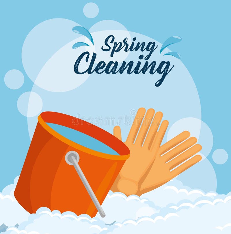 Spring cleaning design stock vector. Illustration of housework - 109790731
