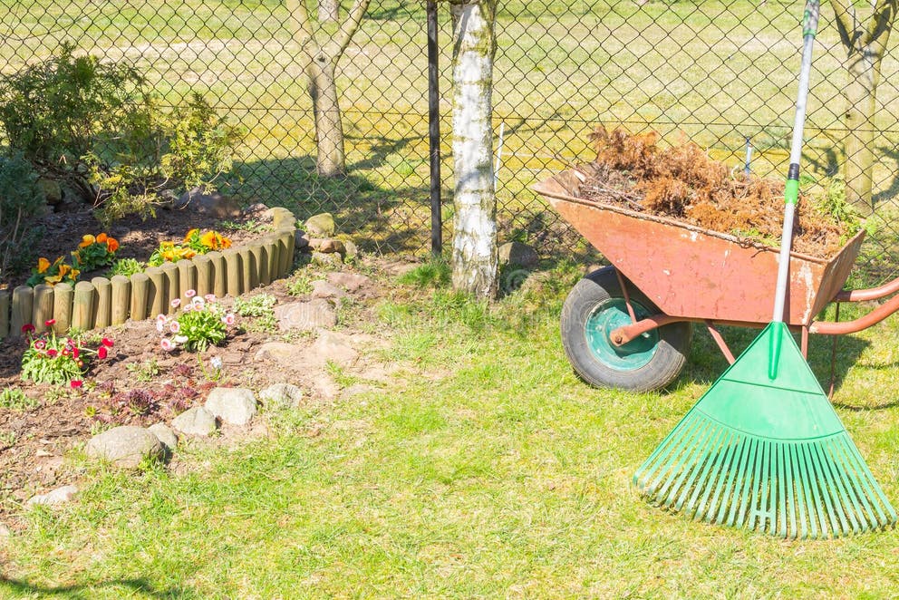 Spring Cleaning in the Garden. Stock Image - Image of chill, cleaning ...