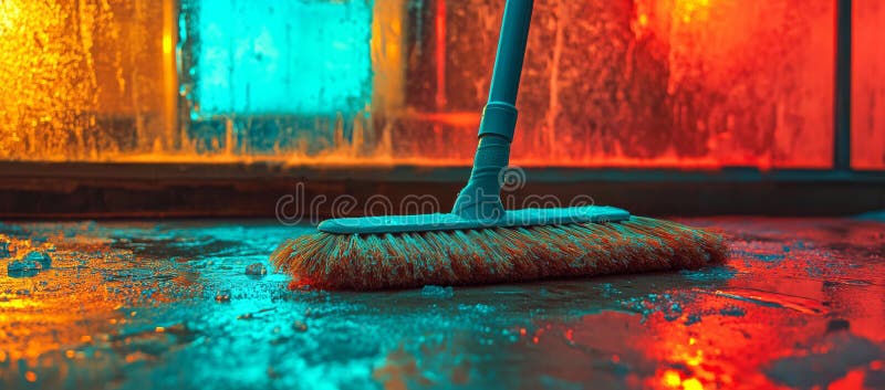 Spring Cleaning Involves Using a Brush and Soapy Water To Clean Windows ...