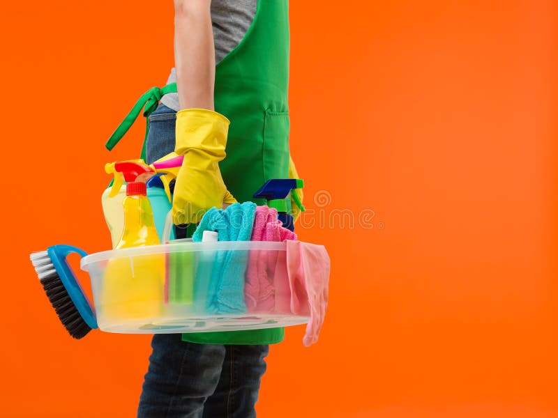 Spring Cleaning in Progress Stock Photo - Image of janitorial, chores ...
