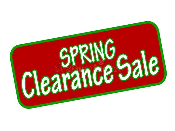 Spring clearance sale stock illustration. Illustration of miscellaneous ...