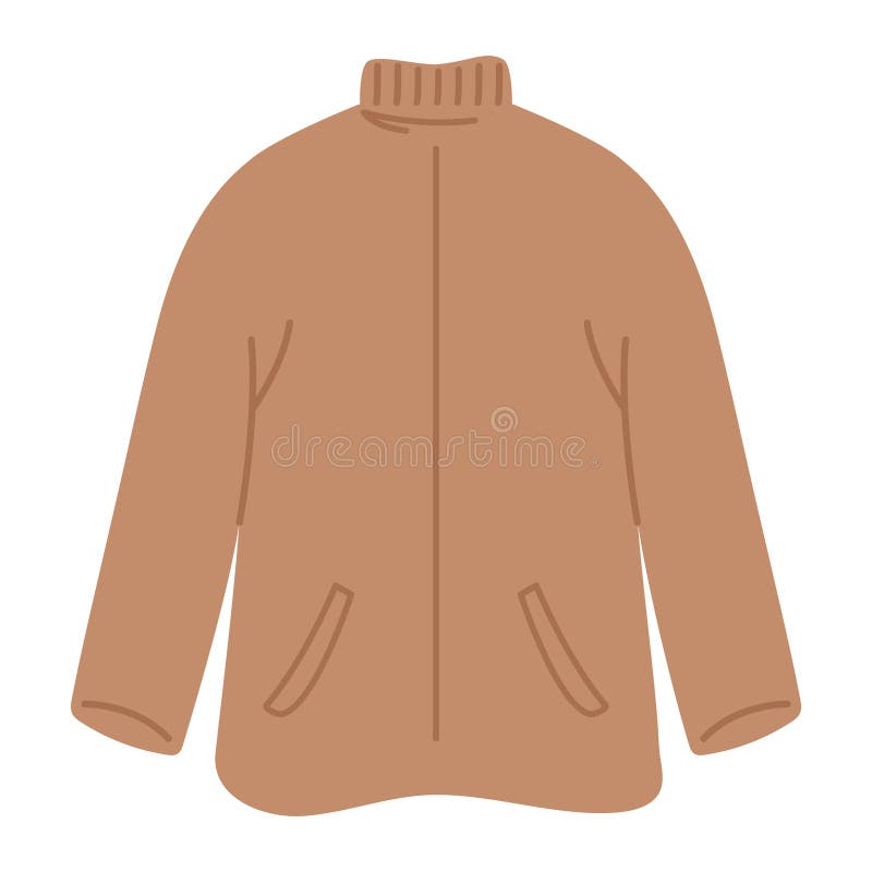 Spring clothes warm jacket stock vector. Illustration of isolated ...