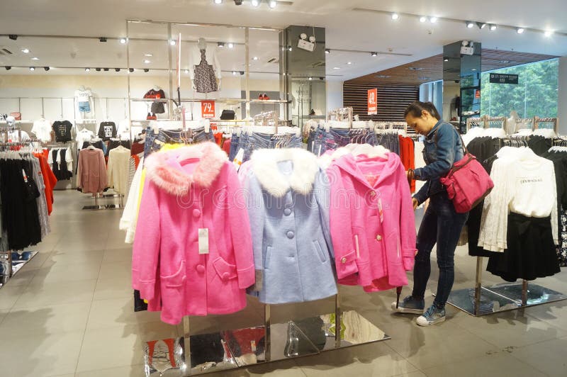 Spring Clothing Store Interior Landscape Editorial Photo - Image of ...