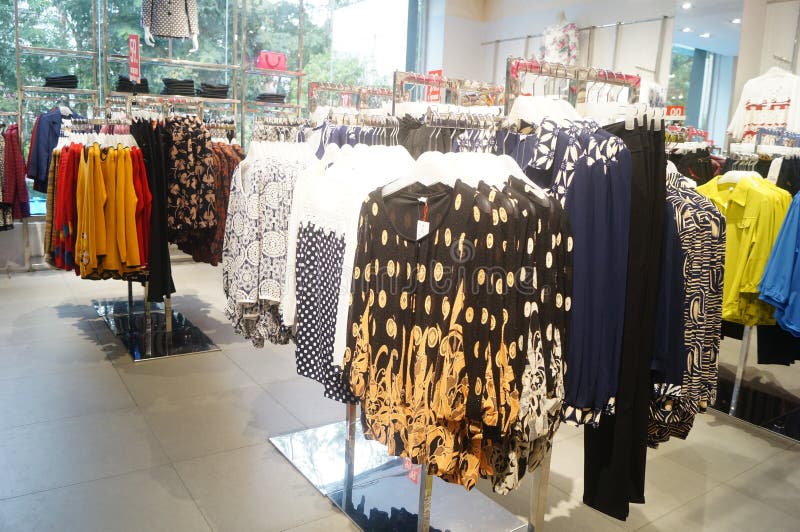 Spring Clothing Store Interior Landscape Editorial Photography - Image ...